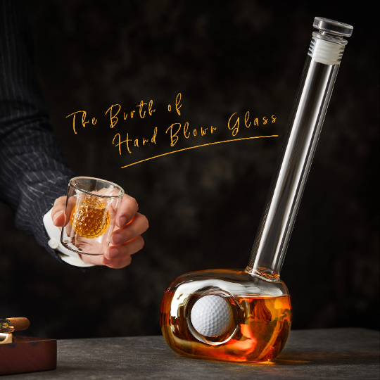 CRAFTGEN Golf Whiskey Decanter Set | Golf Gifts for Men